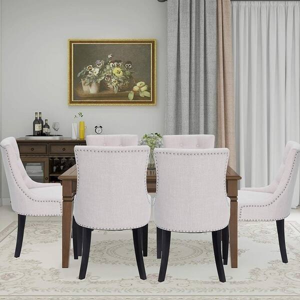 Copper Grove Sucre Upholstered Tan Solid Wood Accent Chairs (Set of 2) - N/A - On Sale - Bed ...