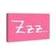 Oliver Gal 'ZZZ Pink' Typography and Quotes Wall Art Canvas Print ...