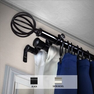 InStyleDesign Loop Triple Curtain Rod 13/16 inch dia. - Bed Bath ...
