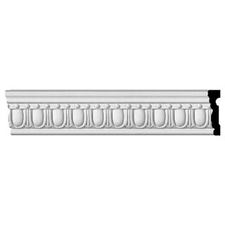 3 5/8"H x 1"P x 94 1/2"L, (1 5/8" Repeat), Linus Chair Rail - Bed Bath ...