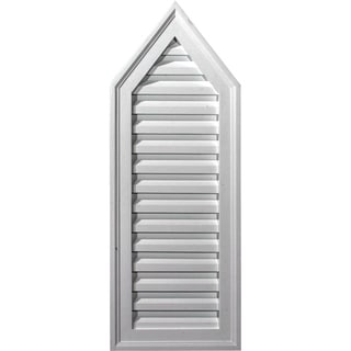 12"W x 18"H Peaked Urethane Gable Vent Louver, Non-Functional - Bed ...