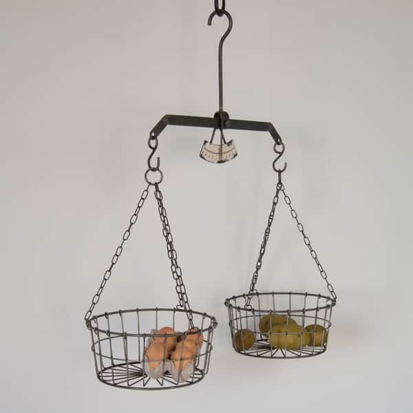 Metal balance scale décor - Bed Bath & Beyond - 28662592