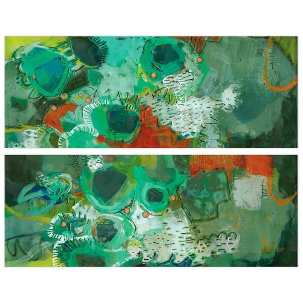 Lolly I Ii Abstract Wall Art Printed On Frameless Free Floating