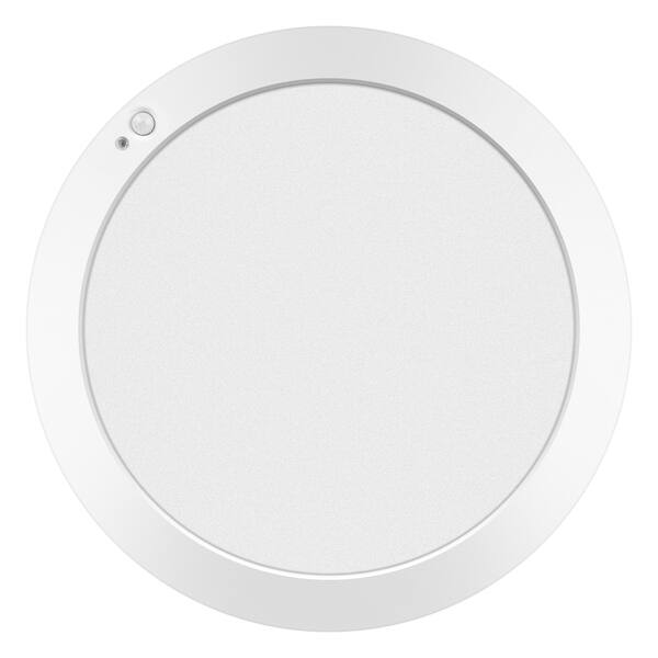 ModPLUS 1-light White LED Motion Sensor Round Flush Mount - Bed Bath ...