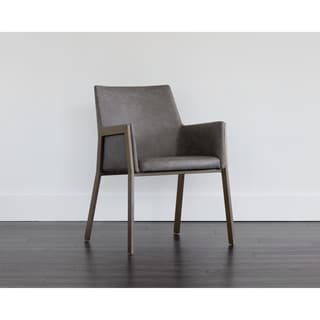 Sunpan Ikon 103154 Bernadette Armchair - Antique Brass - Kendall Grey ...
