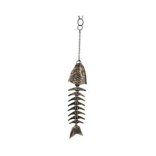Juvale Wind Chime, Rustic Decorative Fishbone Outdoor Chime, Garden ...