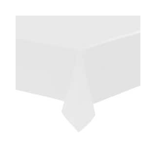 12PCS 54 x 108" Disposable Plastic Rectangular Table Covers Tablecloths White - Bed Bath ...