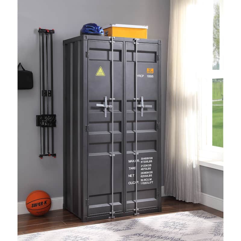 ACME Cargo Gunmetal Grey Wardrobe - Overstock - 28676335