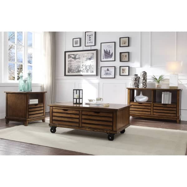 ACME Gabriella Sofa Table in Oak | Overstock.com Shopping - The Best ...