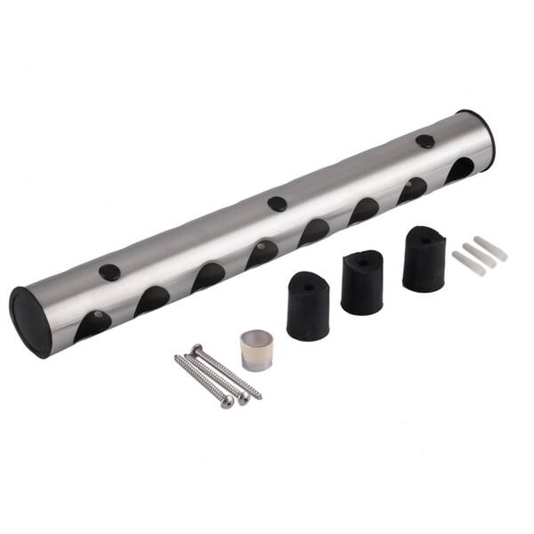 Stainless Steel Wine Rack Wall Mounted Home Red Wine Display For 8 ...