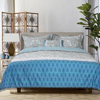Explore Brand 4-Piece Aegean Comforter Set 100% Cotton, Arabesque ...