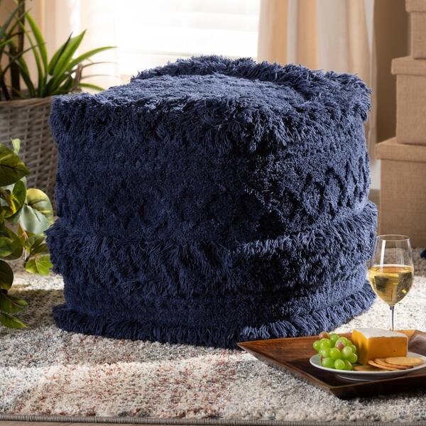 The Curated Nomad Koroh Moroccan Pouf Ottoman - Bed Bath & Beyond - 28727742