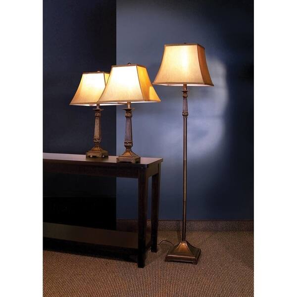 Tabitha Traditional Beige 3-piece Lamp Set - Bed Bath & Beyond - 28729418