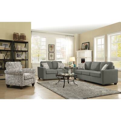 Lexington Casual Grey 2-piece Living Room Set - Overstock - 28730068