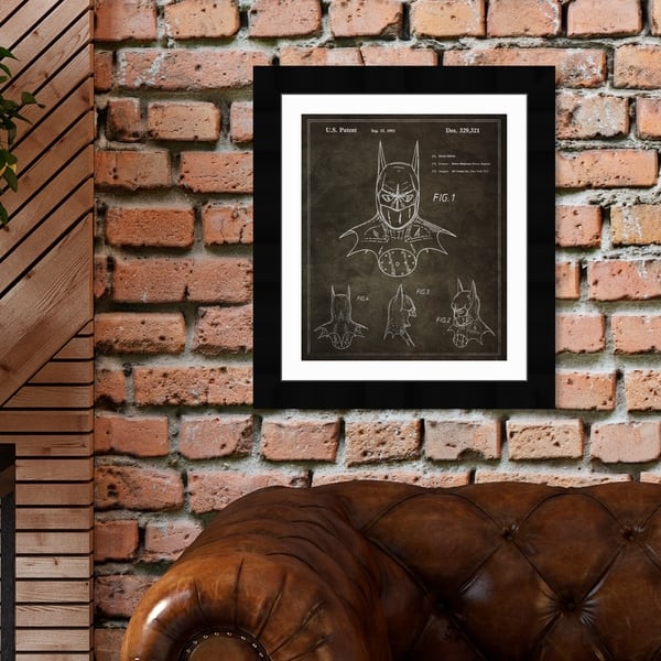 Oliver Gal 'Batman, 1992' Movies and TV Framed Blueprint Wall Art ...