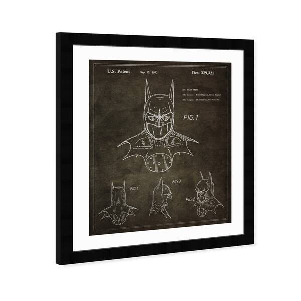 Oliver Gal 'Batman, 1992' Movies and TV Framed Blueprint Wall Art ...