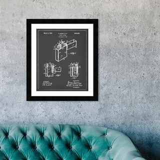 Oliver Gal 'ZIPPO POCKET LIGHTER 1936' Framed Blueprint Wall Art - Bed ...