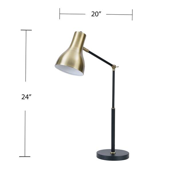 Strick & Bolton Callohill Midcentury Modern Black Metal Office Lamp ...