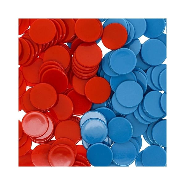 250 pcs Plastic Counters, Kids Math Manipulatives Counting Chips, Red ...