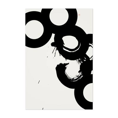 Noir Gallery Abstract Enso Zen Circle Unframed Art Print/Poster ...