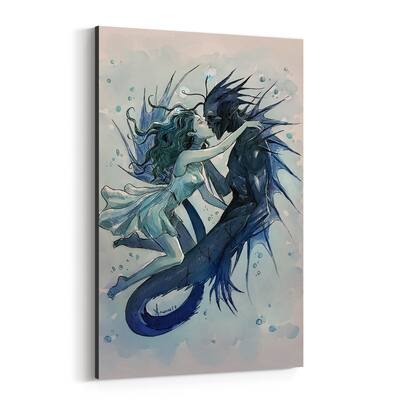 Noir Gallery The Death and The Maiden Fantasy Canvas Wall Art Print ...