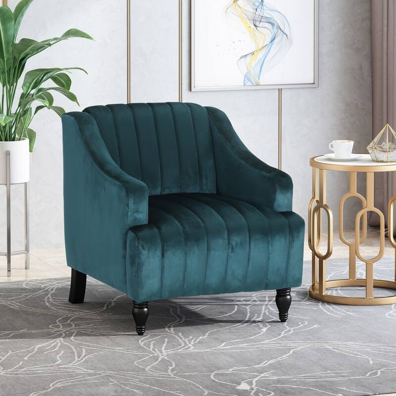 Carleson Velvet Glam Club Chair by Christopher Knight Home - Overstock ...