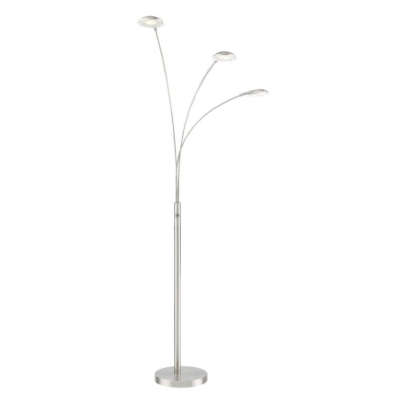 Lennie 3 Light LED Arch Lamp - Overstock - 28824882