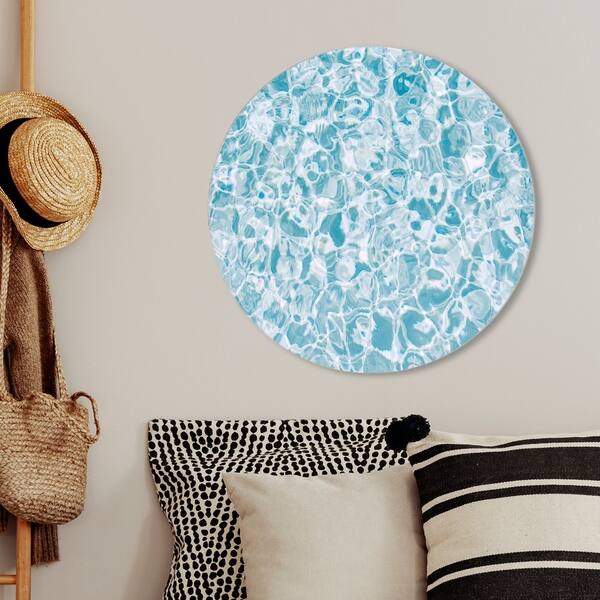 Oliver Gal 'Pool Reflection Round' Nautical and Coastal Round Circle ...