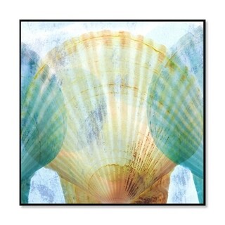 Epic Graffiti "Luminous Seashells 2" Framed High Gloss Acrylic Wall Art ...