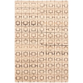 Hand-knotted Tangier Cream Wool Rug - 5'0" x 7'8"/5'0 x 7'8 - Bed Bath ...