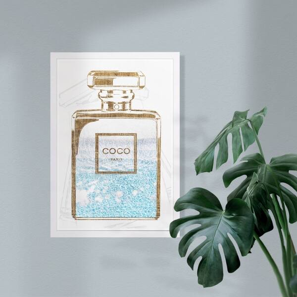 Wynwood Studio 'Perfume Water Love Light' Fashion and Glam Framed Wall ...
