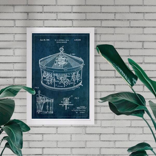 Wynwood Studio 'Carousel Mechanism 1965' Symbols and Objects Framed ...