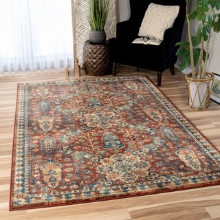 Orian Rugs Mardi Gras Bombay Red - Bed Bath & Beyond - 28896399