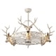Deer Head 47-Inch 3-Blade LED Lighted Ceiling Fan with Remote Control ...