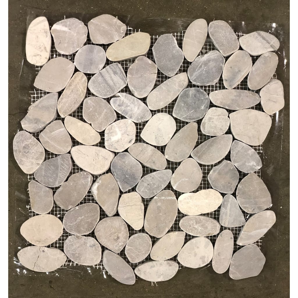Interlocking Pebble Floor Tiles (5-Pack) Kitchen, Bathroom, and Patio ...