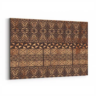 Noir Gallery Tongan Kupesi Design Pattern Canvas Wall Art Print ...