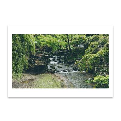 Noir Gallery Nara Japan Nature Waterfall Metal Wall Art Print ...