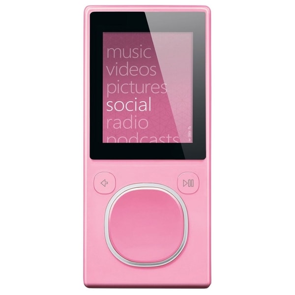 Microsoft Zune HSA-00005 4 GB Pink Flash Portable Media Player - Free ...