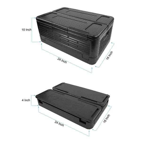 Cooling Chilling Collapsible Cooler - Iceless Chest Insulated Foldable ...