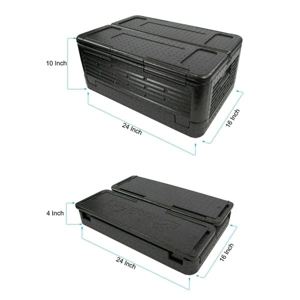 Cooling Chilling Collapsible Cooler - Iceless Chest Insulated Foldable ...