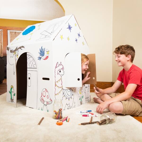 Easy Playhouse Friends Funhouse Cardboard Playhouse - Bed Bath & Beyond ...