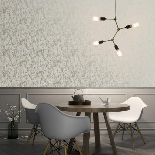 Milan Texture Taupe and Gold Wallpaper - On Sale - Bed Bath & Beyond ...