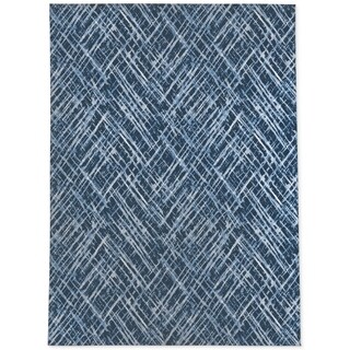 WATERCOLOR CRISS CROSS BLUE KAV Area Rug by Kavka Designs - Bed Bath ...