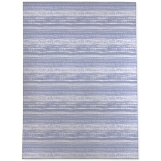 WASHY WATERCOLOR STRIPE PERIWINKLE Area Rug by Kavka Designs - Bed Bath ...