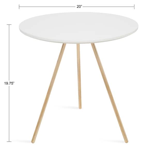 Kate and Laurel Rohm Tripod Round Accent Table - 20x20x20 - Bed Bath & Beyond - 28987558
