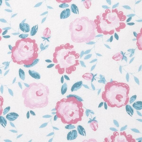 Emma Floral Deluxe Flannel Fitted Crib Sheet - Bed Bath & Beyond - 28995335