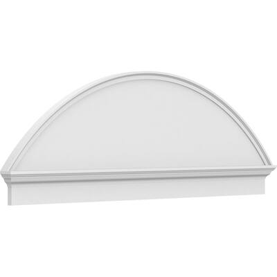 24"W x 12-7/8"H x 2-3/4"P Segment Arch Smooth Architectural Grade PVC ...