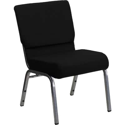 Offex 21" Extra Wide Black Stacking Church Chair with 3.75" Thick Seat ...