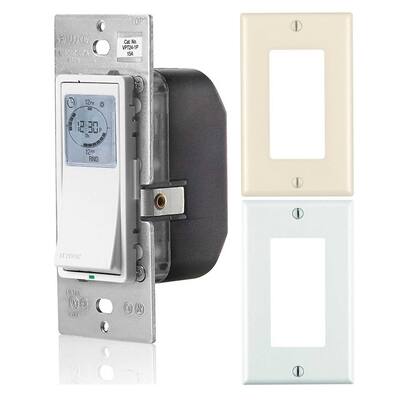 Leviton Vizia 24-Hour Programmable Indoor Timer with Wall Plates - N/A ...