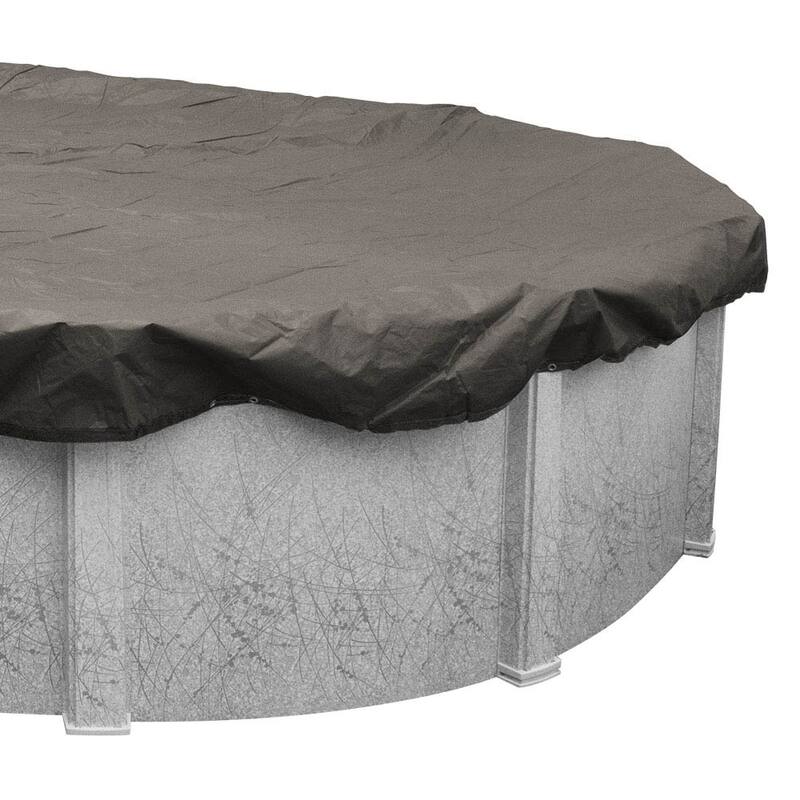 Robelle Magnesium Winter Pool Cover for Oval Above Ground Pools - Bed ...